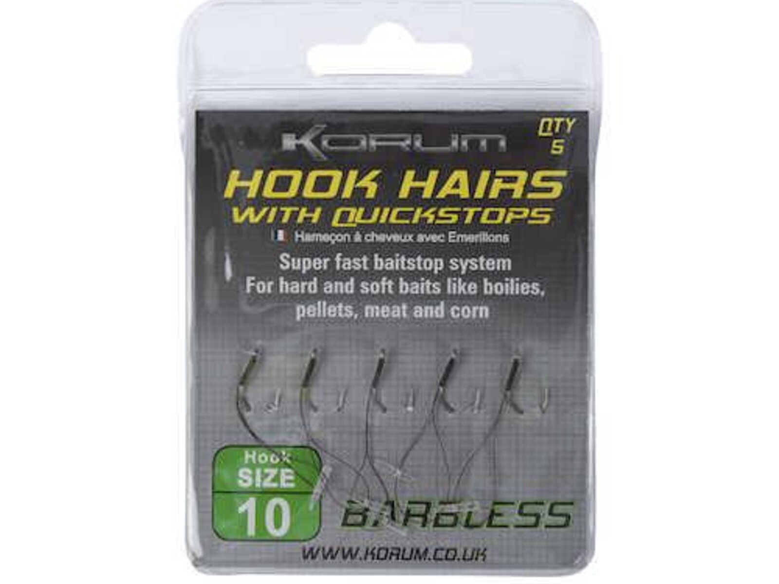 Korum Hookhair With Quickstop
