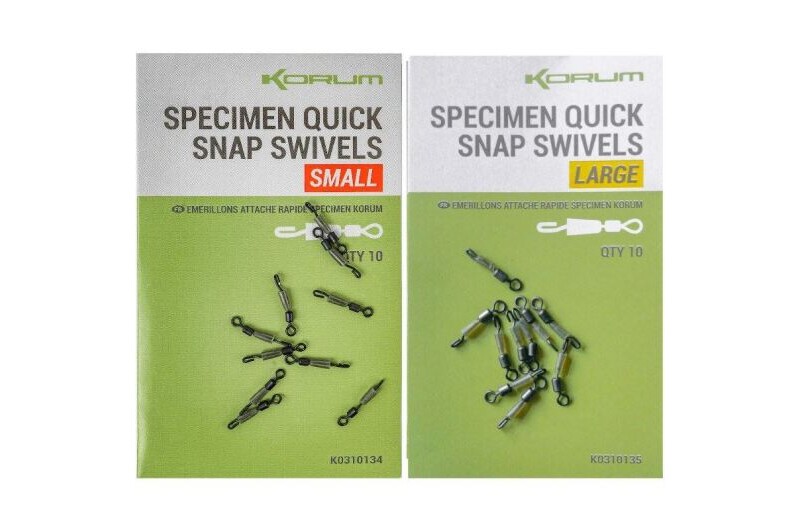 Korum Specimen Quick Snap Swivels