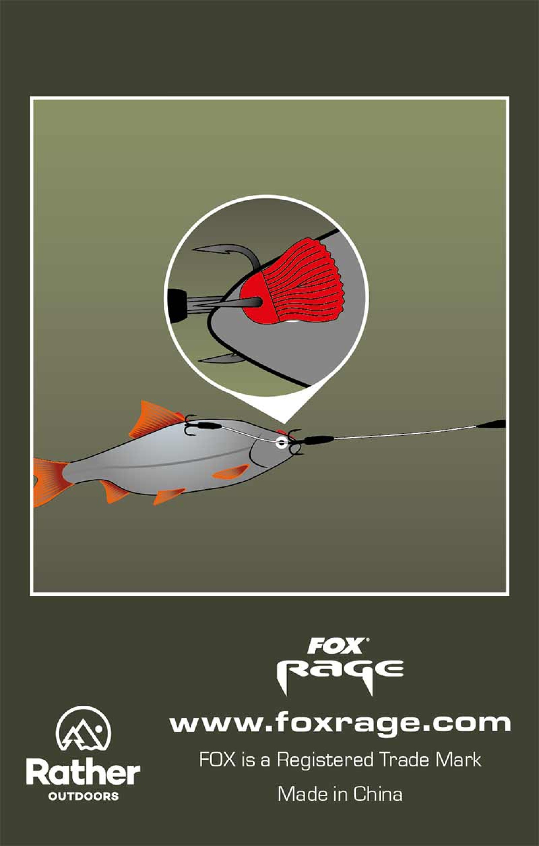 Fox | Rage | Predator | Bait | Fins | Red